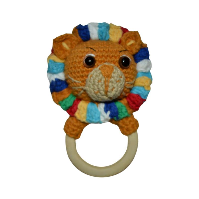 Cute Lion Crochet Teether/Rattle | My Sister & i