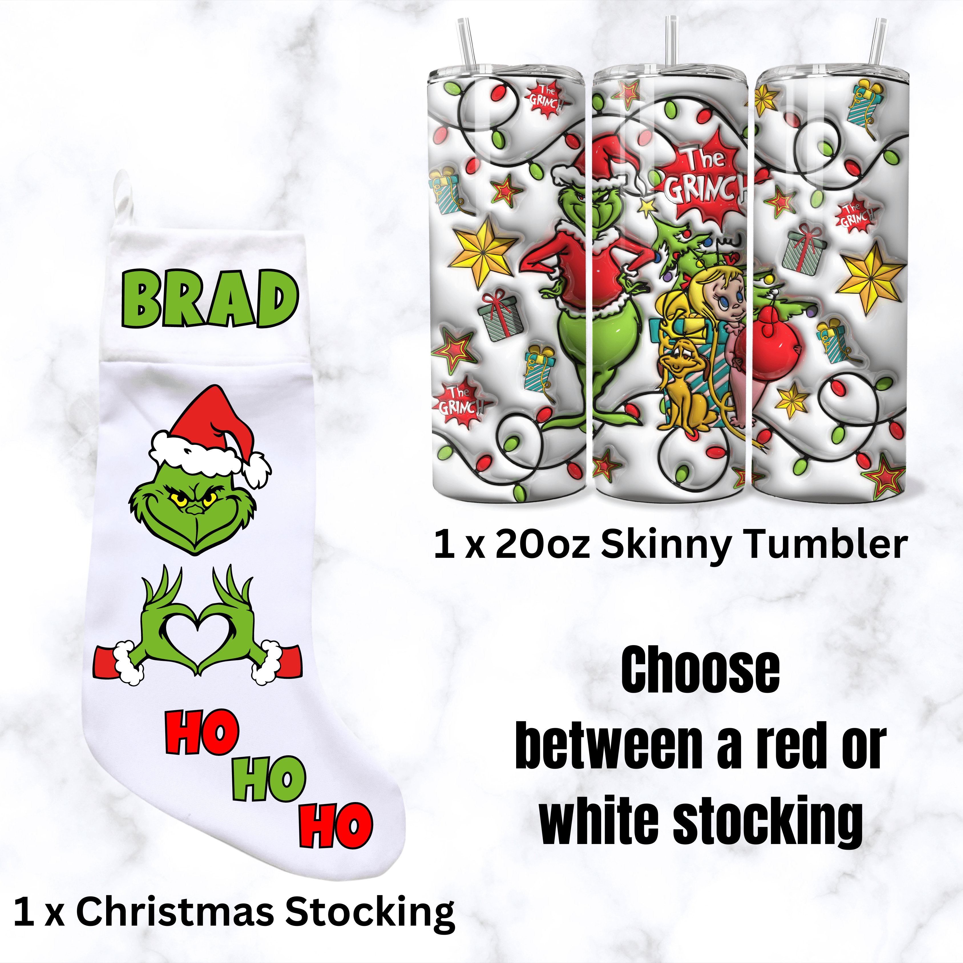 Red Grinch Christmas Combo | My Sister & i